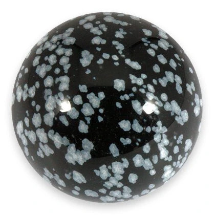 Snowflake Obsidian Sphere 2" (50mm)