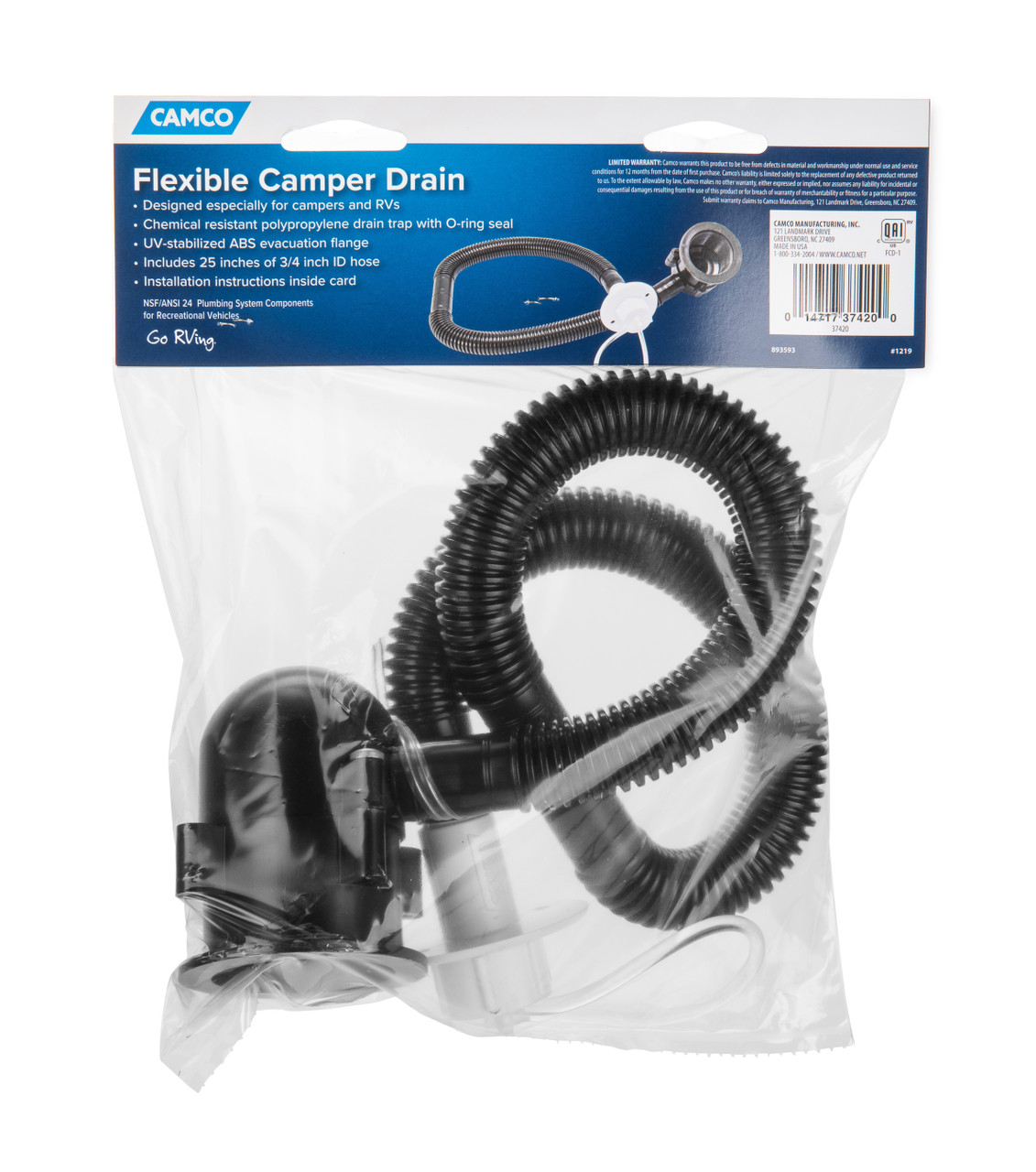 Flexible Camper Drain 37420 - Camco Dealer