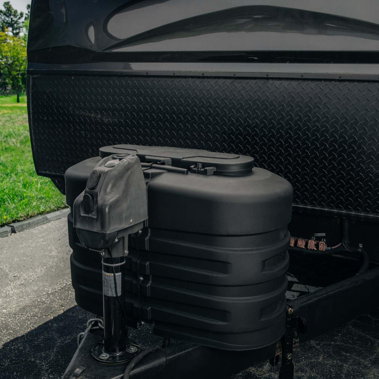 Camco Double RV Propane Tank Cover, 20 lb, Black 50502 - Camco Dealer