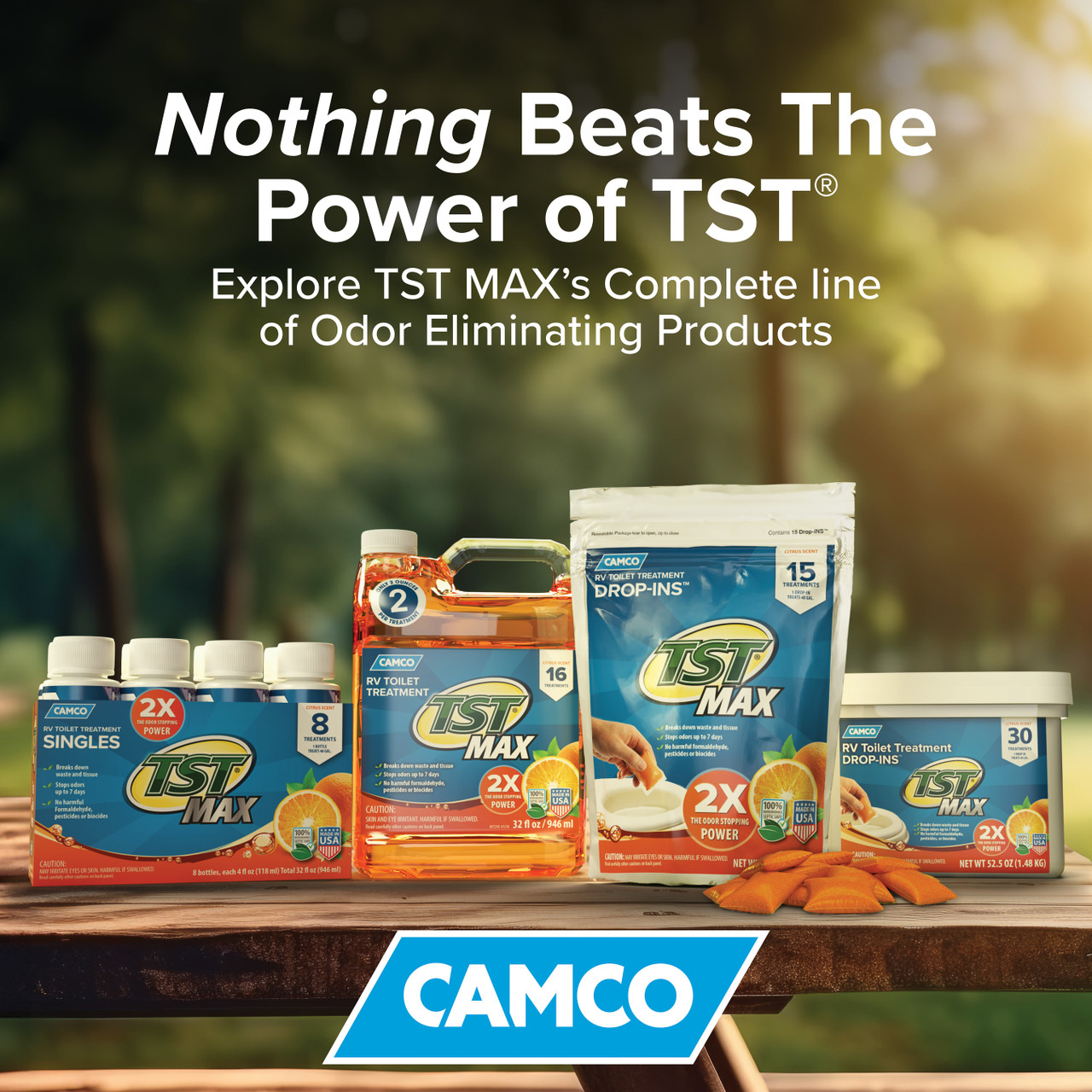 Camco TST MAX Marine/RV Toilet Treatment — Control Unwanted Odors ...