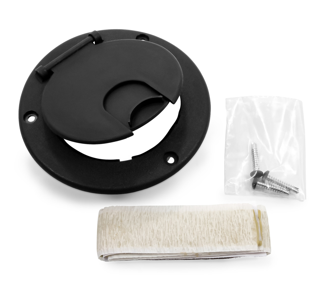 Electric Cable Hatch w/o Back, Black 55066 - Camco Dealer