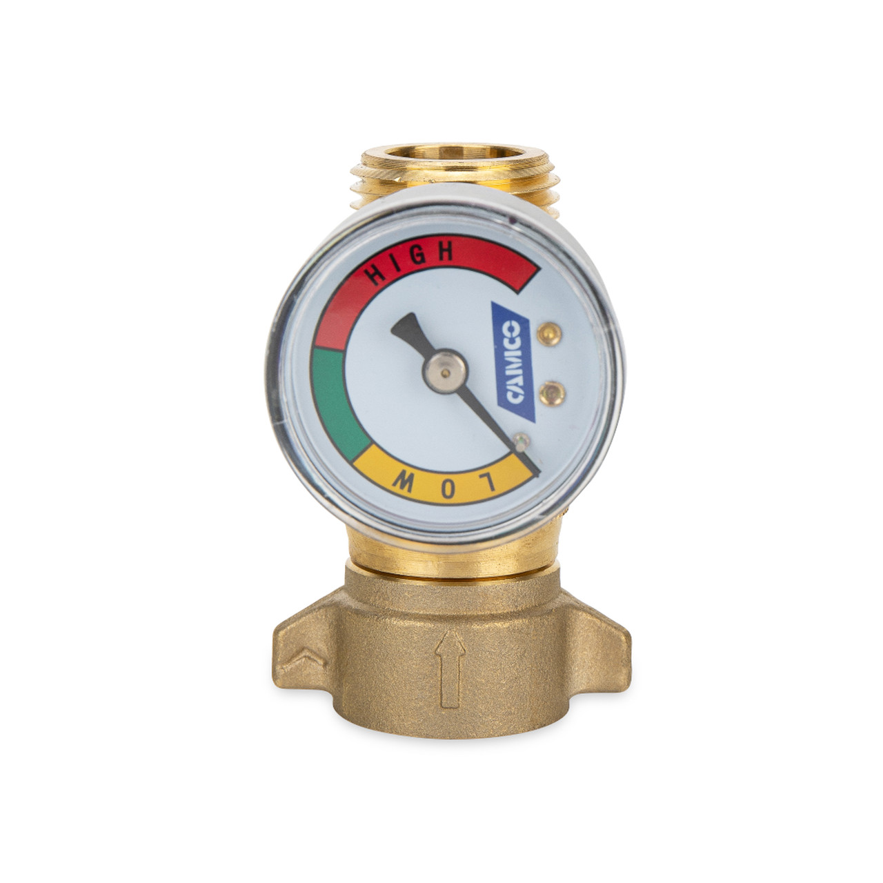 Camco Brass Marine/RV Water Pressure Regulator with Gauge–Protects RV ...