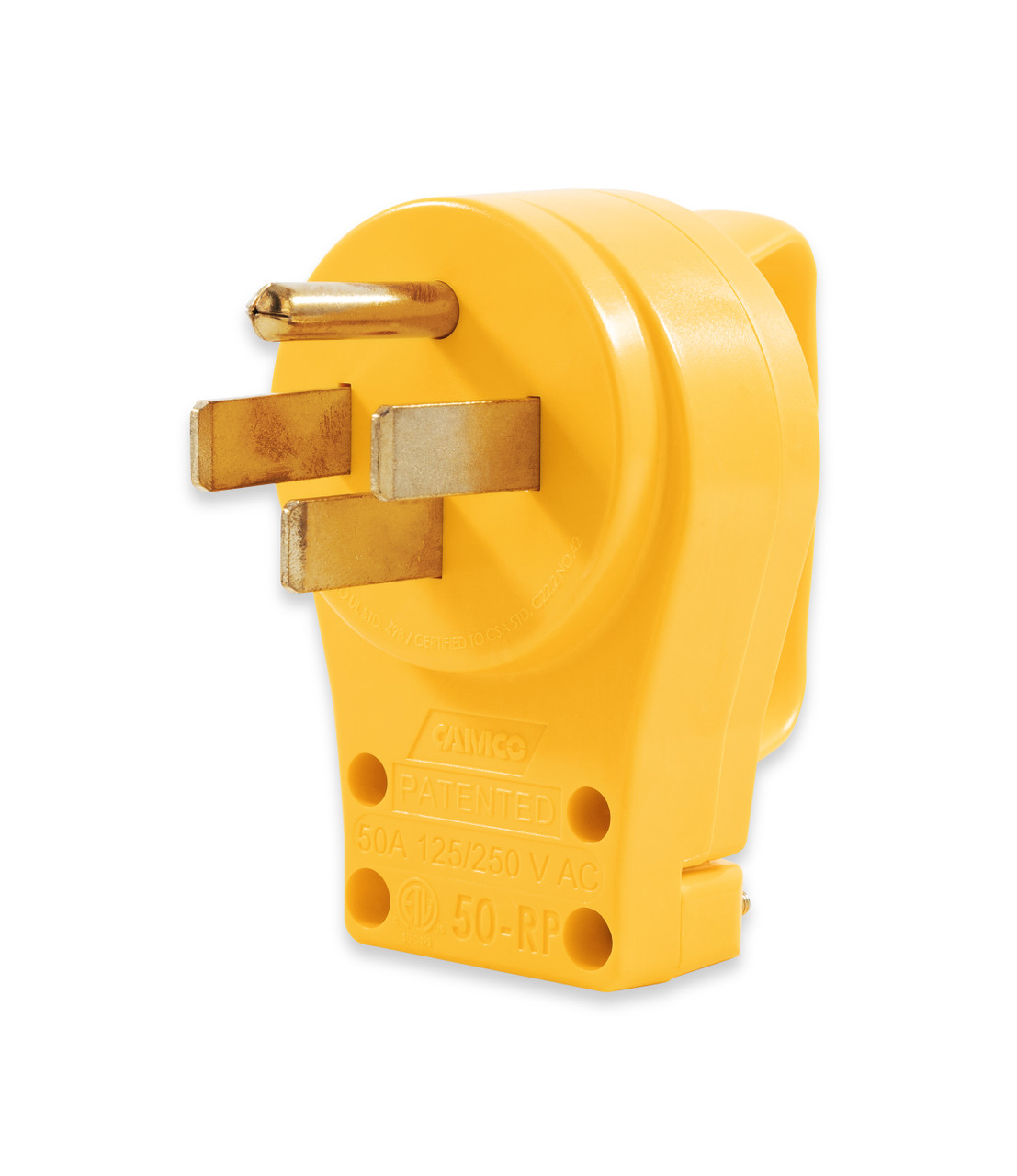 50-Amp Power Grip Replacement Male Plug with Handle, 125-250V / 12500W ...