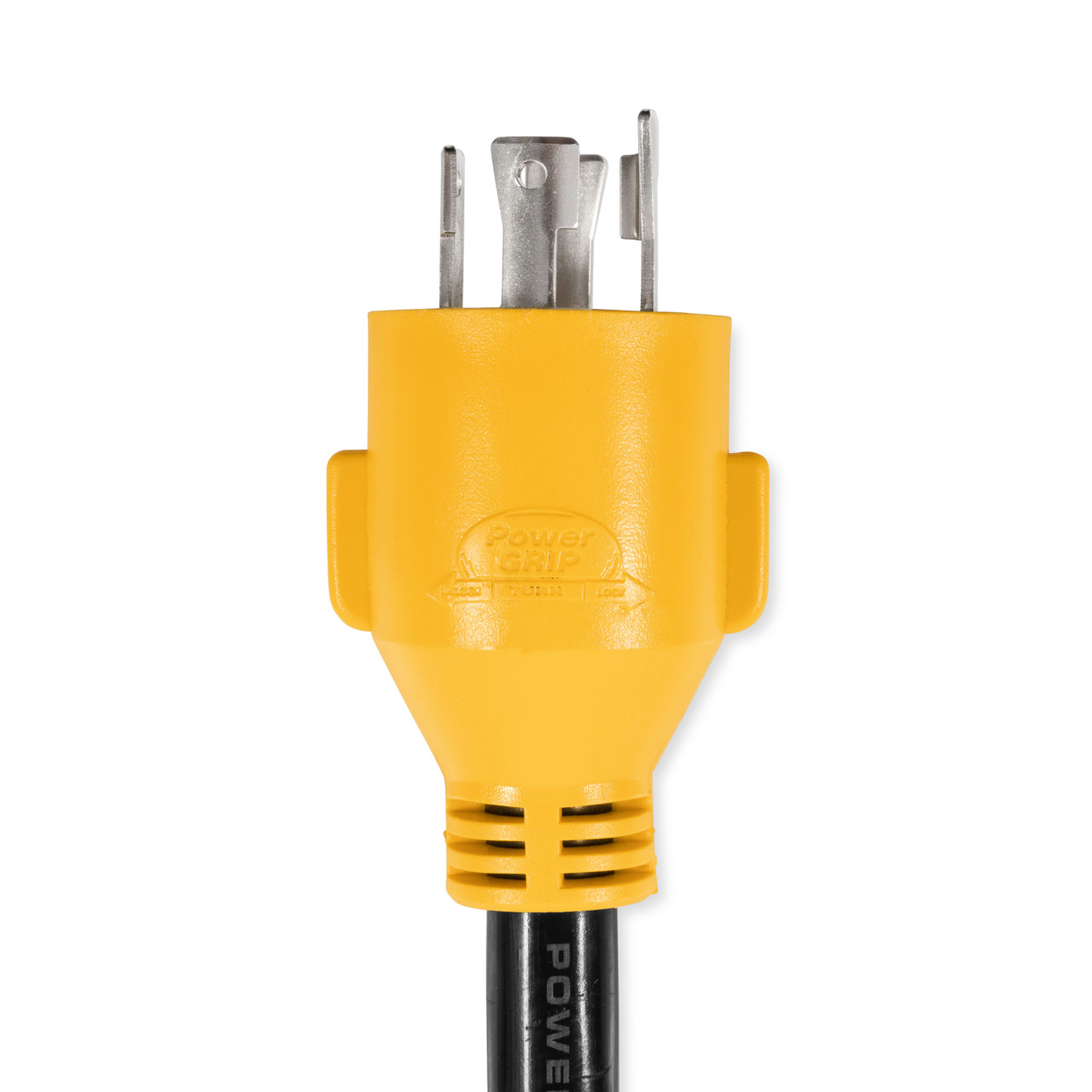 Camco Heavy-Duty Power Grip Locking Generator Adapter, 30-Amp Male to ...