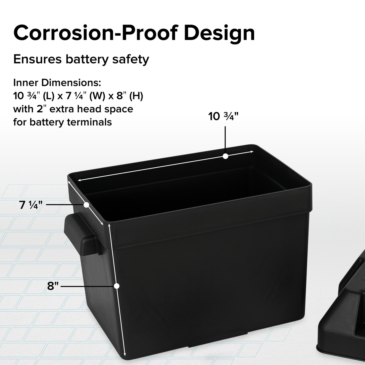Battery Box - Standard, Single Pack (Eng/Fr/Sp) 55363 - Camco Dealer