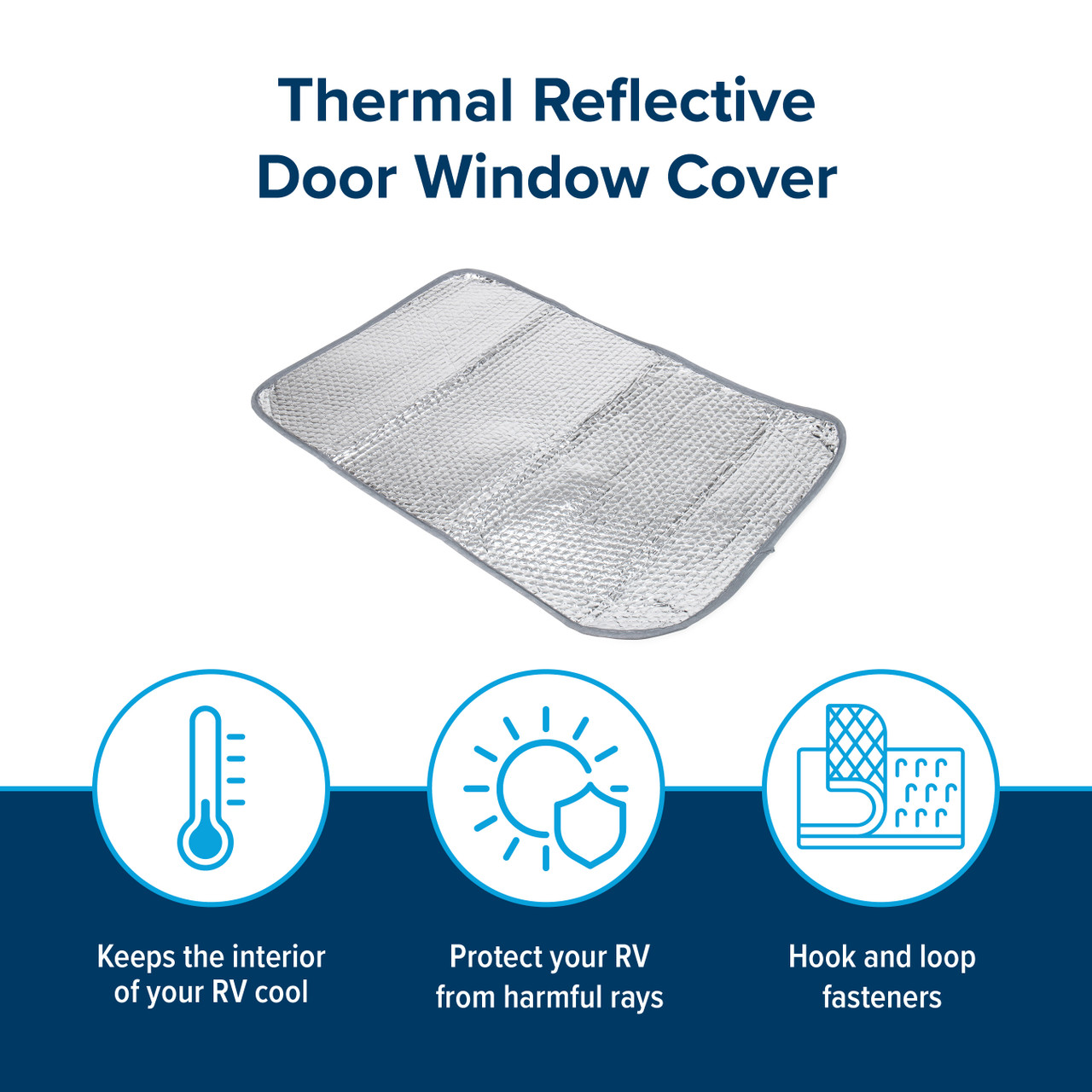 Cover, Door Window 16.25 "x 25.25" Thermal Reflective 45167 - Camco Dealer