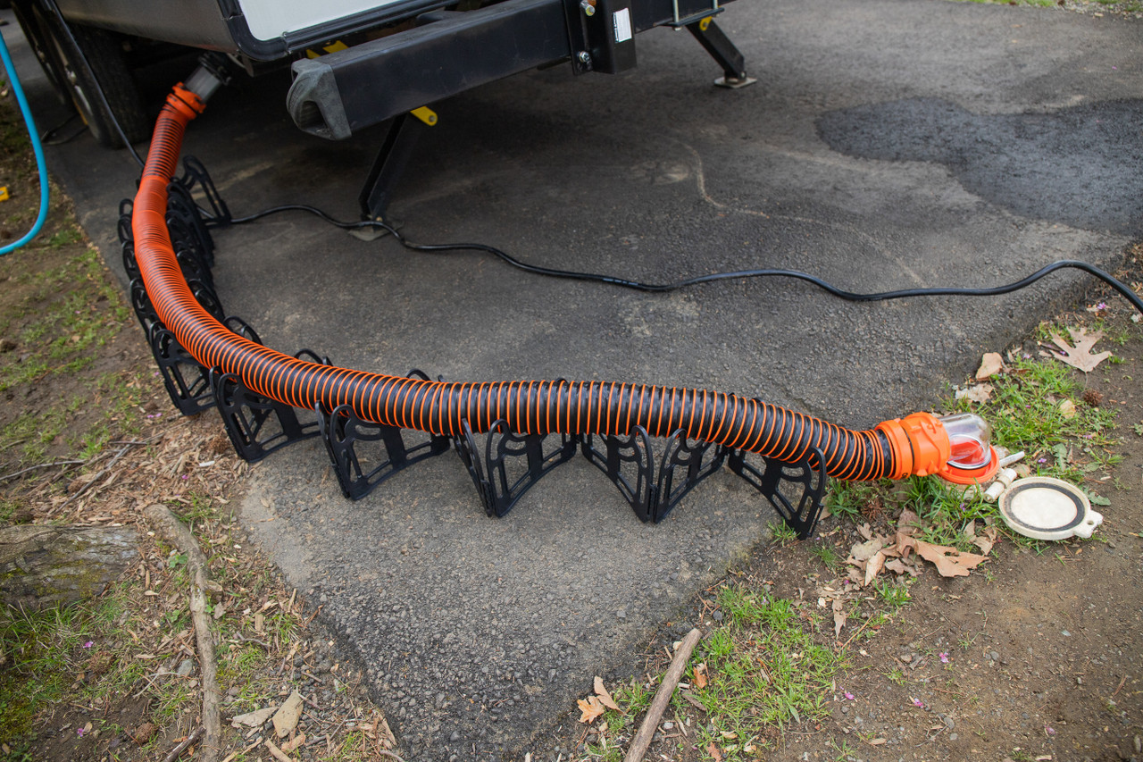 Camco Sidewinder RV Sewer Hose Support — 10' — Flexible Telescoping ...