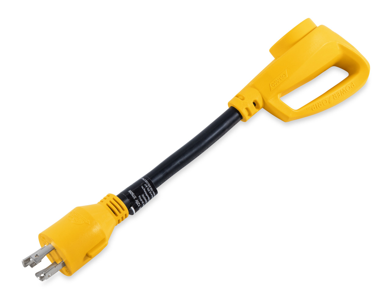 Power Grip 12" 30AM Generator Adapter Dogbone, 4-Prong, 125V/3750W ...