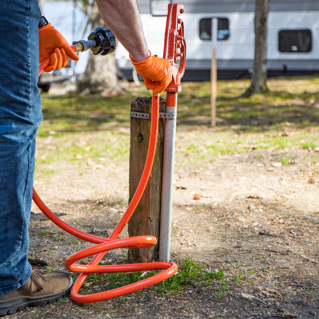 RhinoFLEX 10', Clean Out Hose System 5/8" with Rinse Cap 22999 - Camco ...