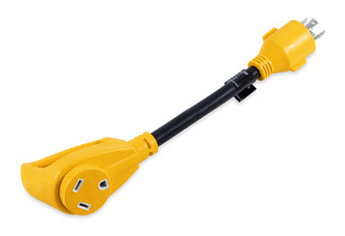 Power Grip 12" 30AM Generator Adapter Dogbone, 4-Prong, 125V/3750W ...