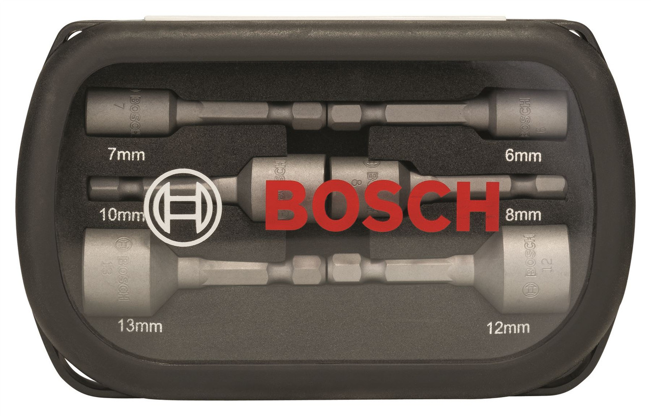 Bosch Nutsetter set 6pcs, 6/7/8/10/12/13 mm