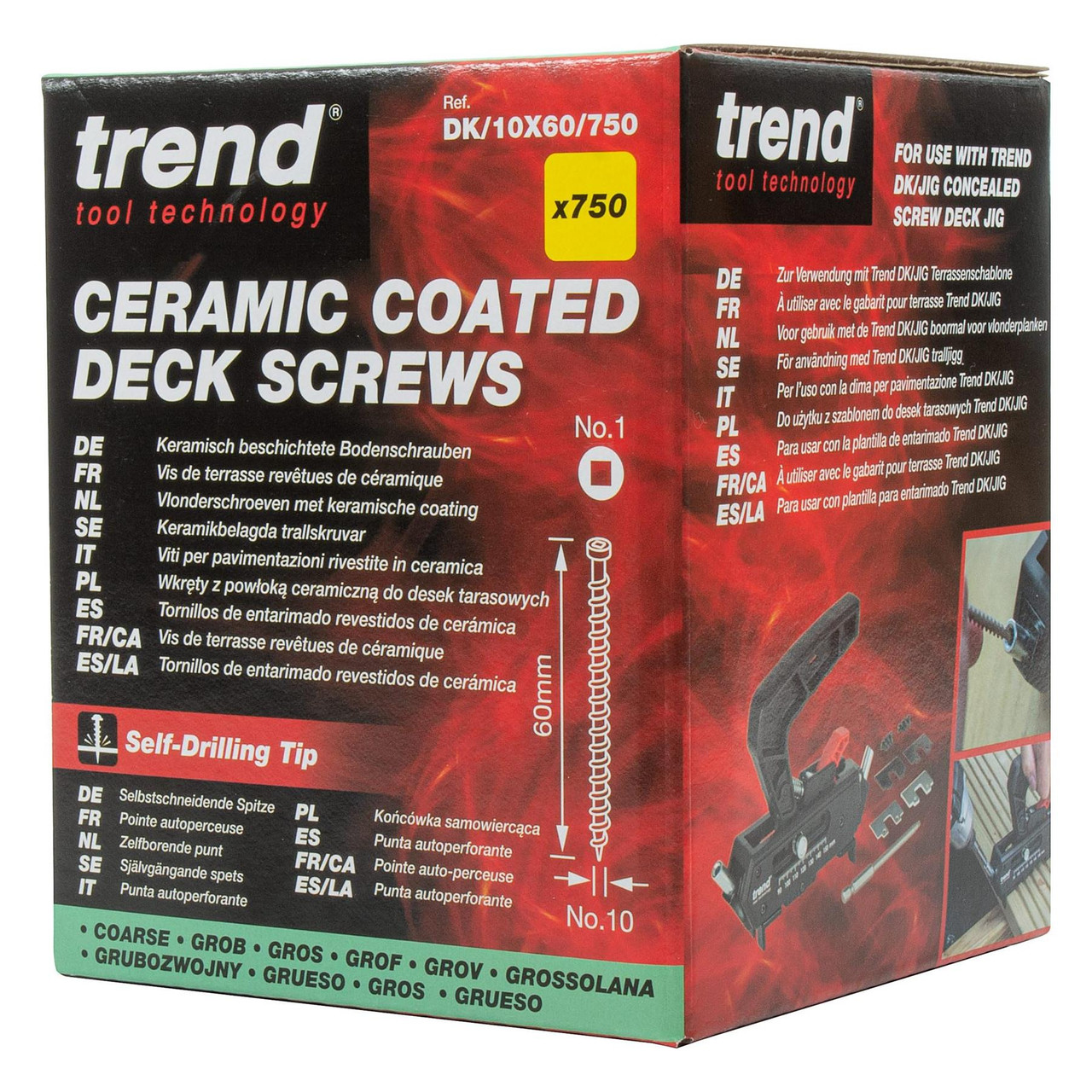 TREND DK/10X60/750 Ceramic-Coated Steel Drill Bit