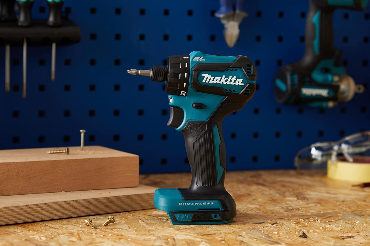 Makita Drill Driver DDF083Z 18V LXT Cordless Brushless 1/4 Inch Hex ...
