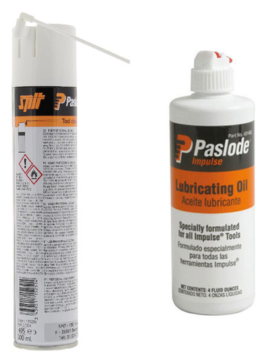 Paslode Impulse/Pulsa Cleaner 300ml + Lubricating Oil- 115251/401482