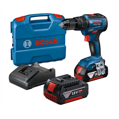 Bosch Professional GSB 18V-55 18V Brushless Combi Drill 2 x 5.0ah Battery