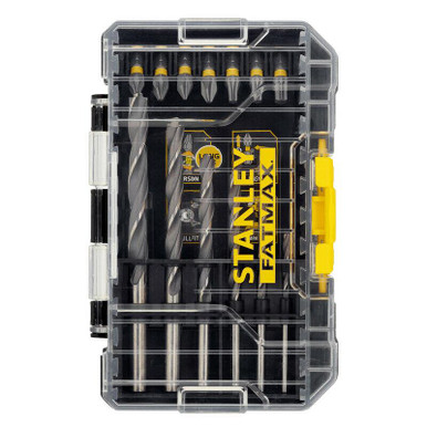 STANLEY FATMAX Screwdriver Drilling Bit Set for Metal Wood and PVC ...