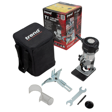 Trend T1ETS - 710W ¼” Trim Router 240V