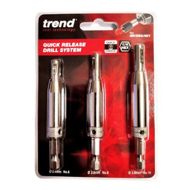 Trend Quick Release 3 Piece Drill Bit Guide Set