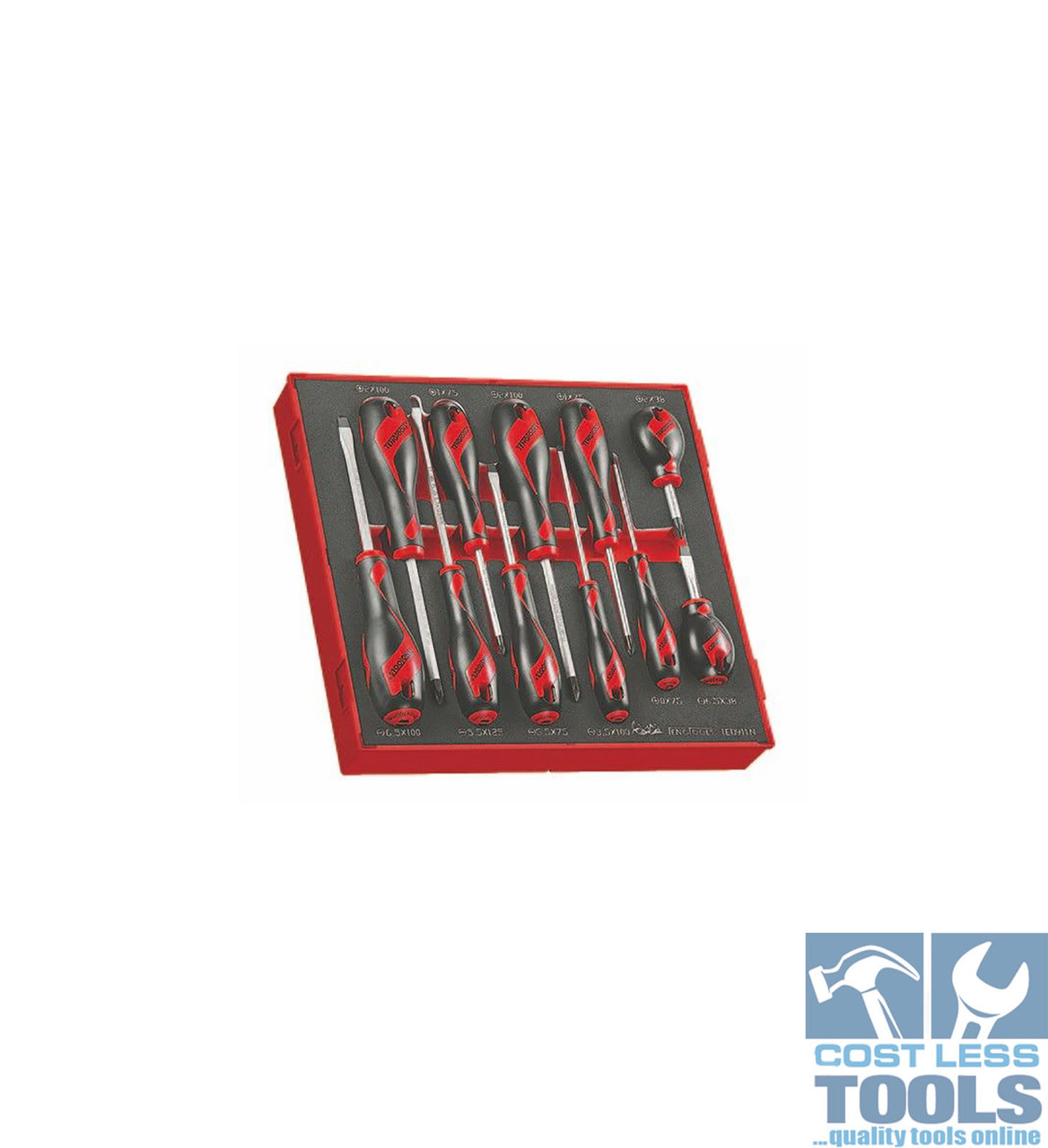 Teng 11 Piece Screwdriver Set - TED911N - Cost Less Tools