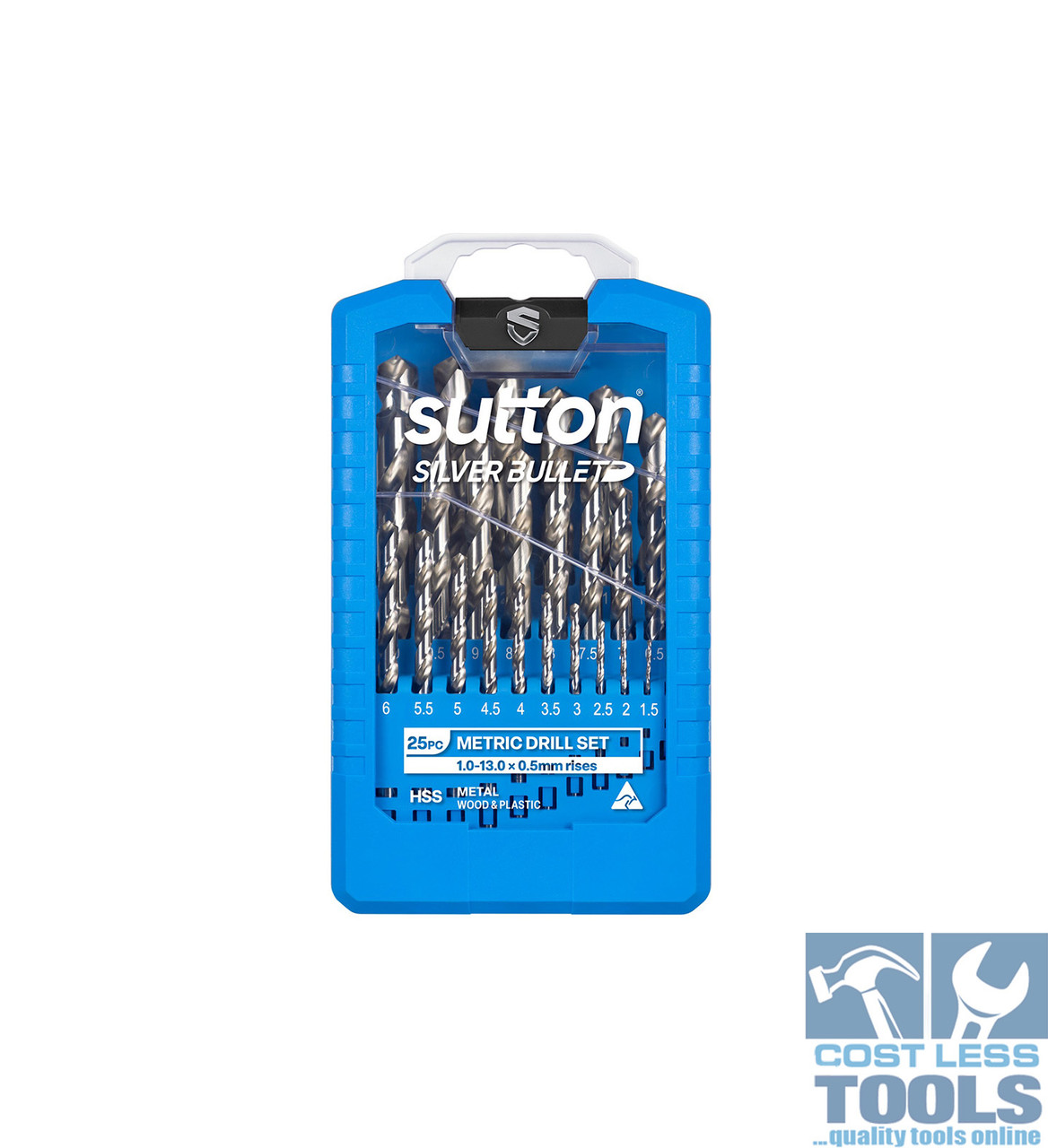 Sutton 25 Piece HSS Metric Blue Bullet Drill Set - D102SM3 - Cost Less ...