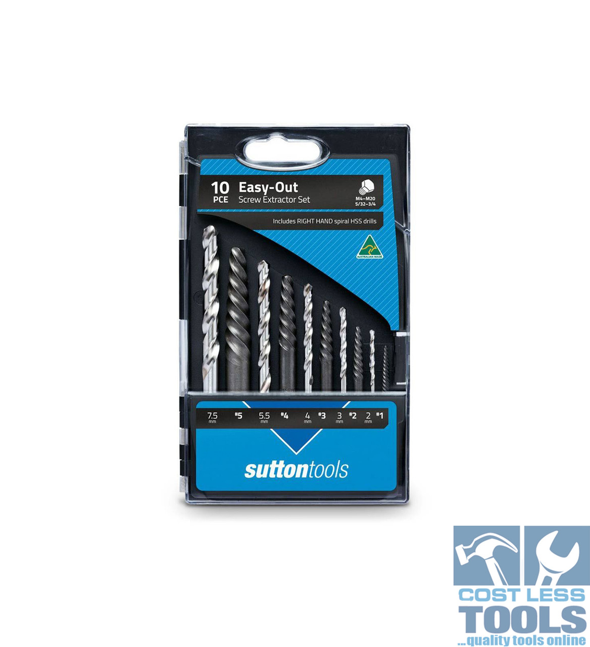 Sutton 10 Piece Easy-Out Screw Extractor Set With Drills - M603S20 ...