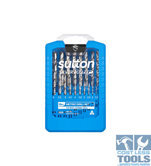 Sutton 19 Piece HSS Metric Blue Bullet Drill Set - D102SM2 - Cost Less ...