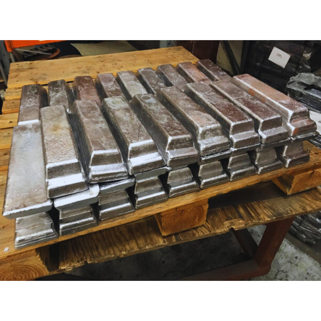 Pallet Lyman Bullet Alloy Ingots 1000 pounds 5%-Tin,5%-Antimony,and 90% ...