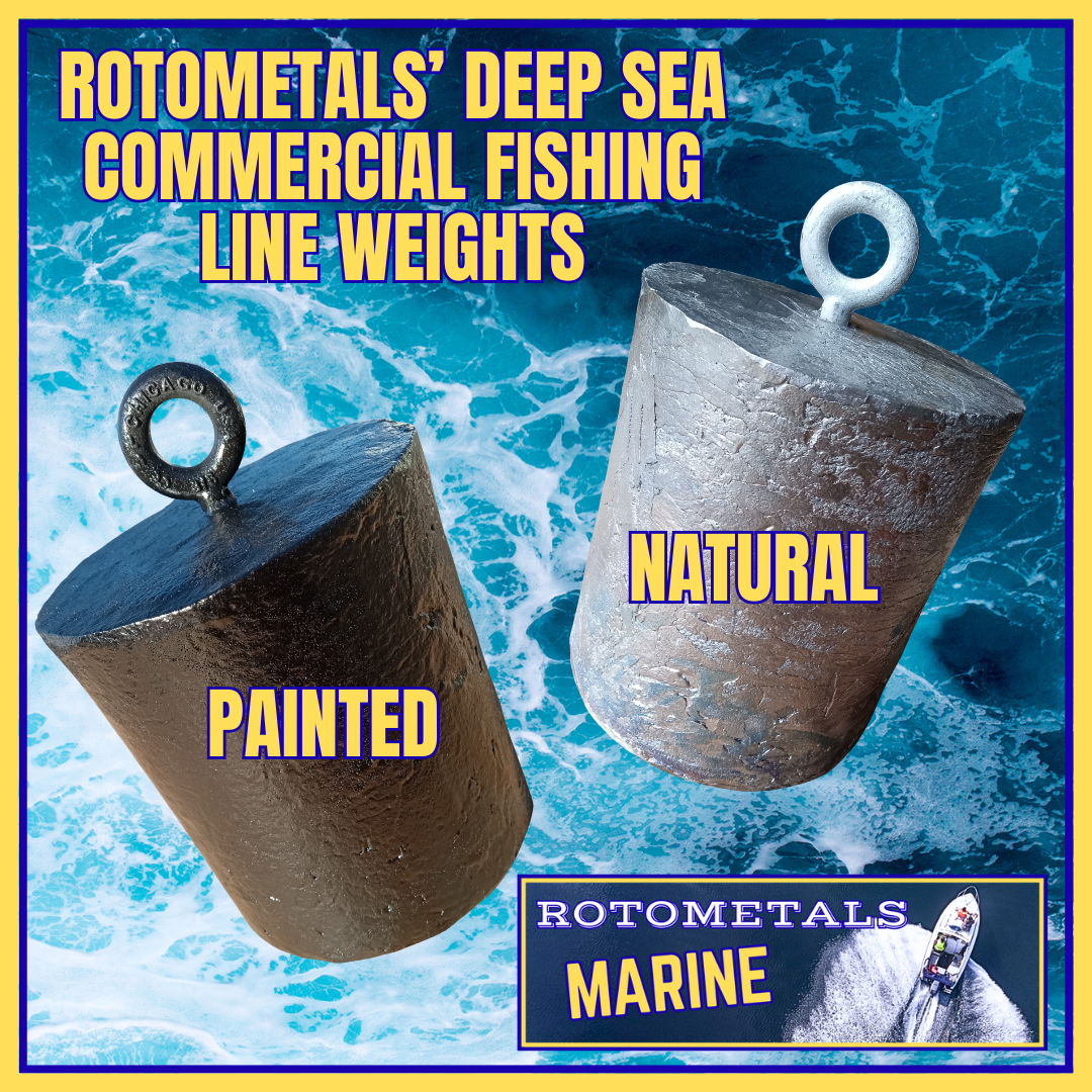 RotoMetals Marine 45 lb Deep Sea Fishing Weight (The Bell) - RotoMetals