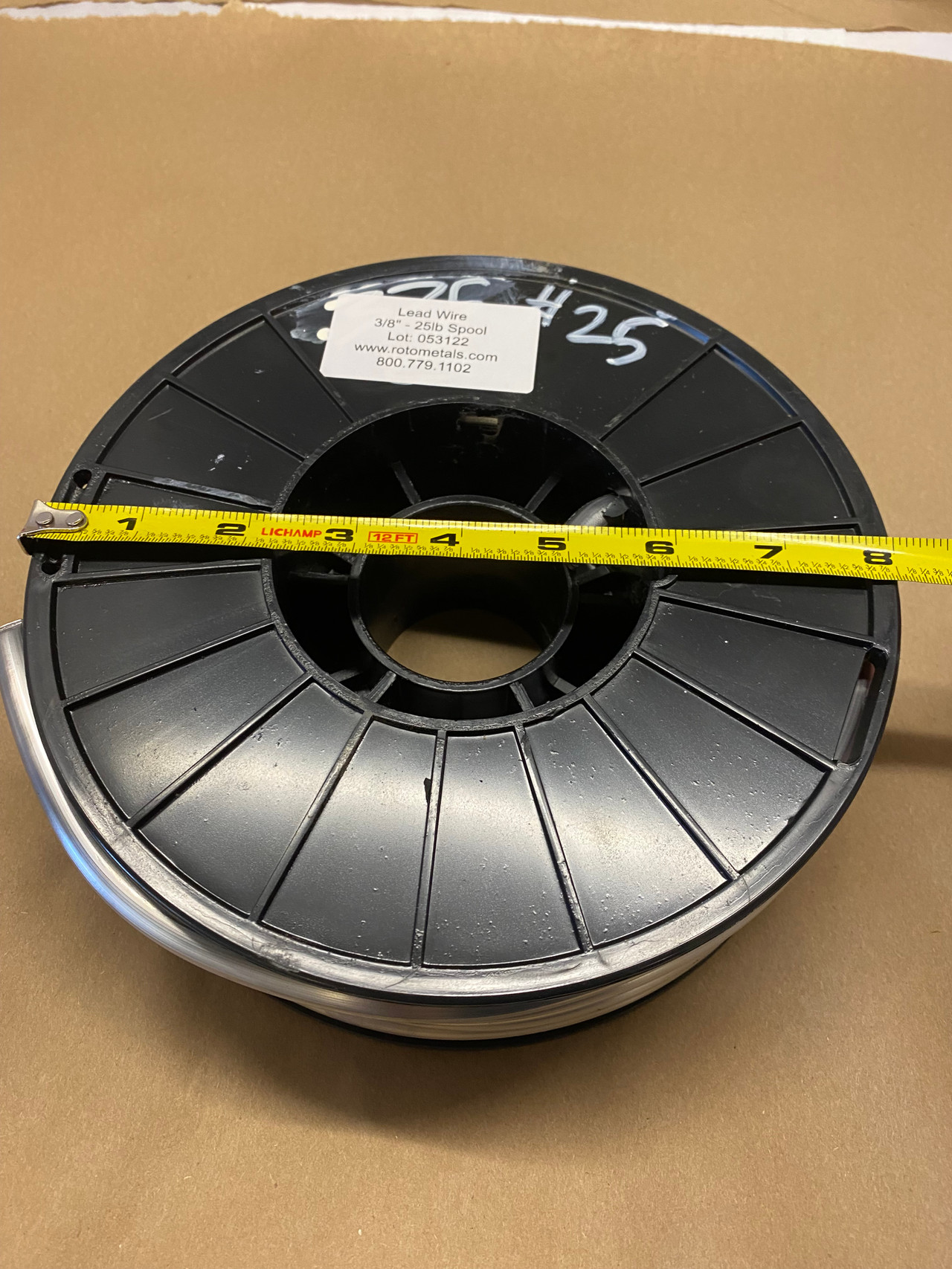 Lead Wire 25 lb Spool - RotoMetals