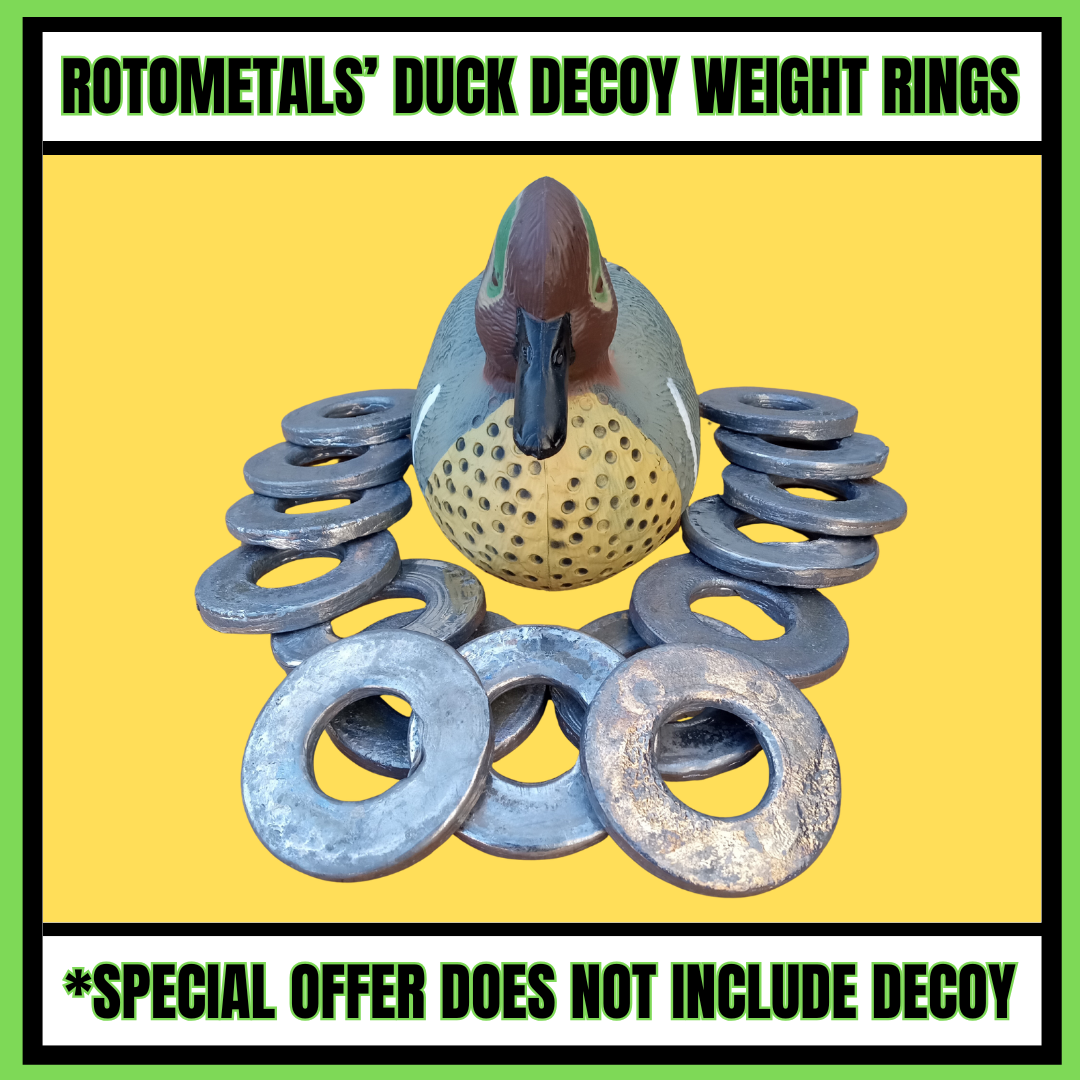 Rotometals' Round SNAGLESS Duck Decoy Weights - (1 Dozen + 3 Free = 15 ...