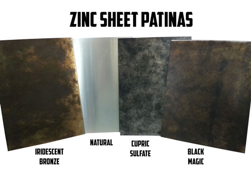 Zinc Sheet Sample for Counter Tops, Range Hoods Tables - 8" x 11 ...