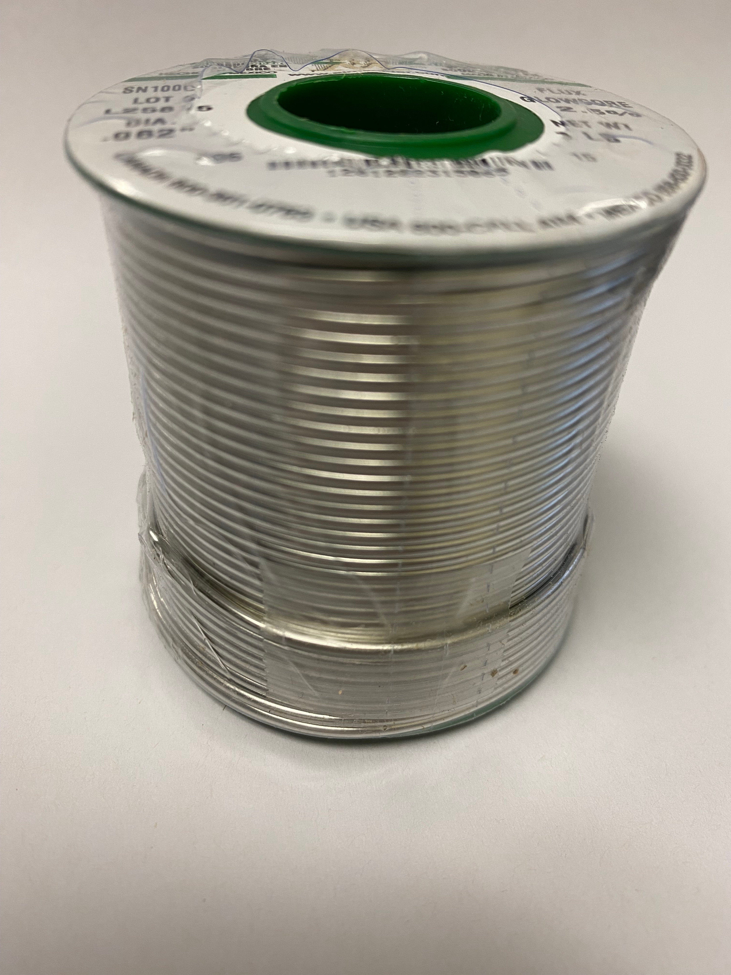 63Sn37Pb No-Clean Core Solder .020" Glowcore 1# Spools - RotoMetals