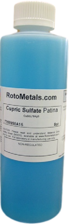 Patina - Cupric Sulfate Solution - Gray to Black - RotoMetals