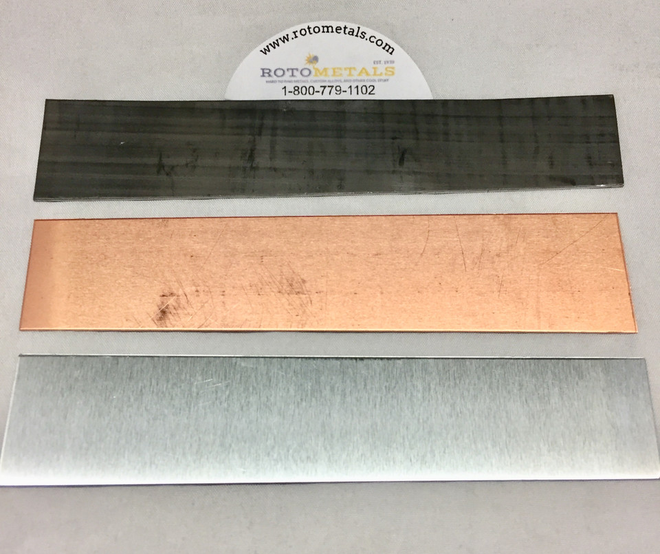 Electrode Strip Sample Pack - Lead, Zinc, & Copper - 1"x 5" - RotoMetals