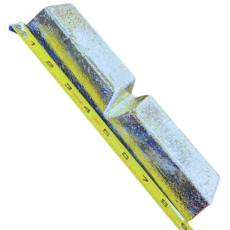 Pure Tin Notch Bar ~4 lbs Grade A - RotoMetals