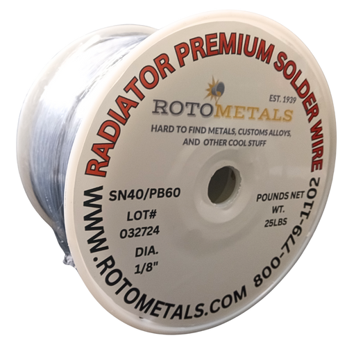 Rotometals Radiator Premium Solder 40% Tin 60% Lead Solid Wire Solder ...