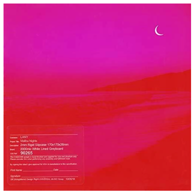 LANY ‎– Malibu Nights (Vinyl, LP, Album, Stereo, Clear) - Midland Records