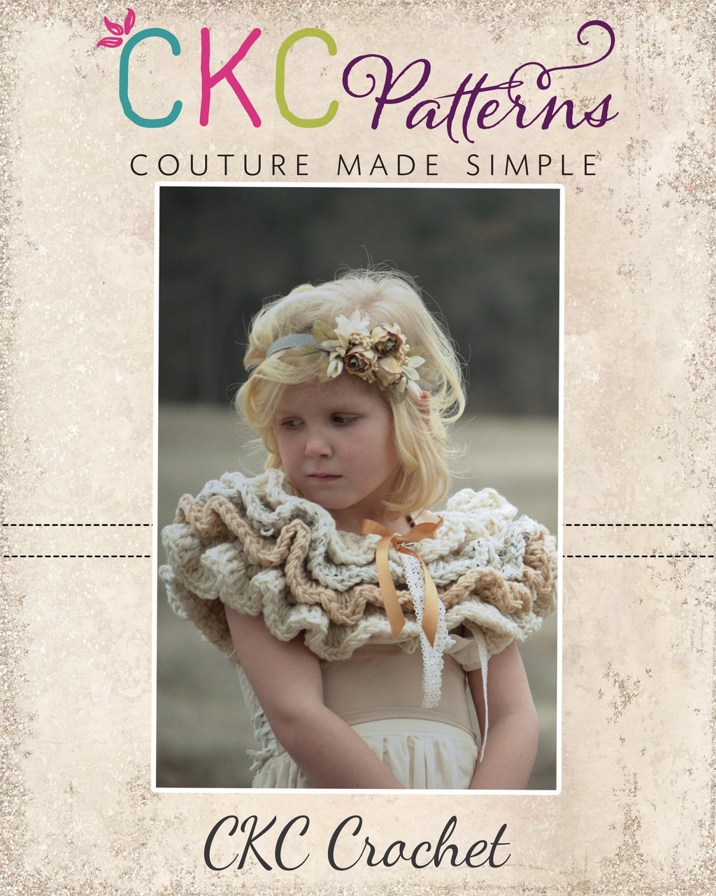 Clara Ruffle Capelet Crochet PDF Pattern