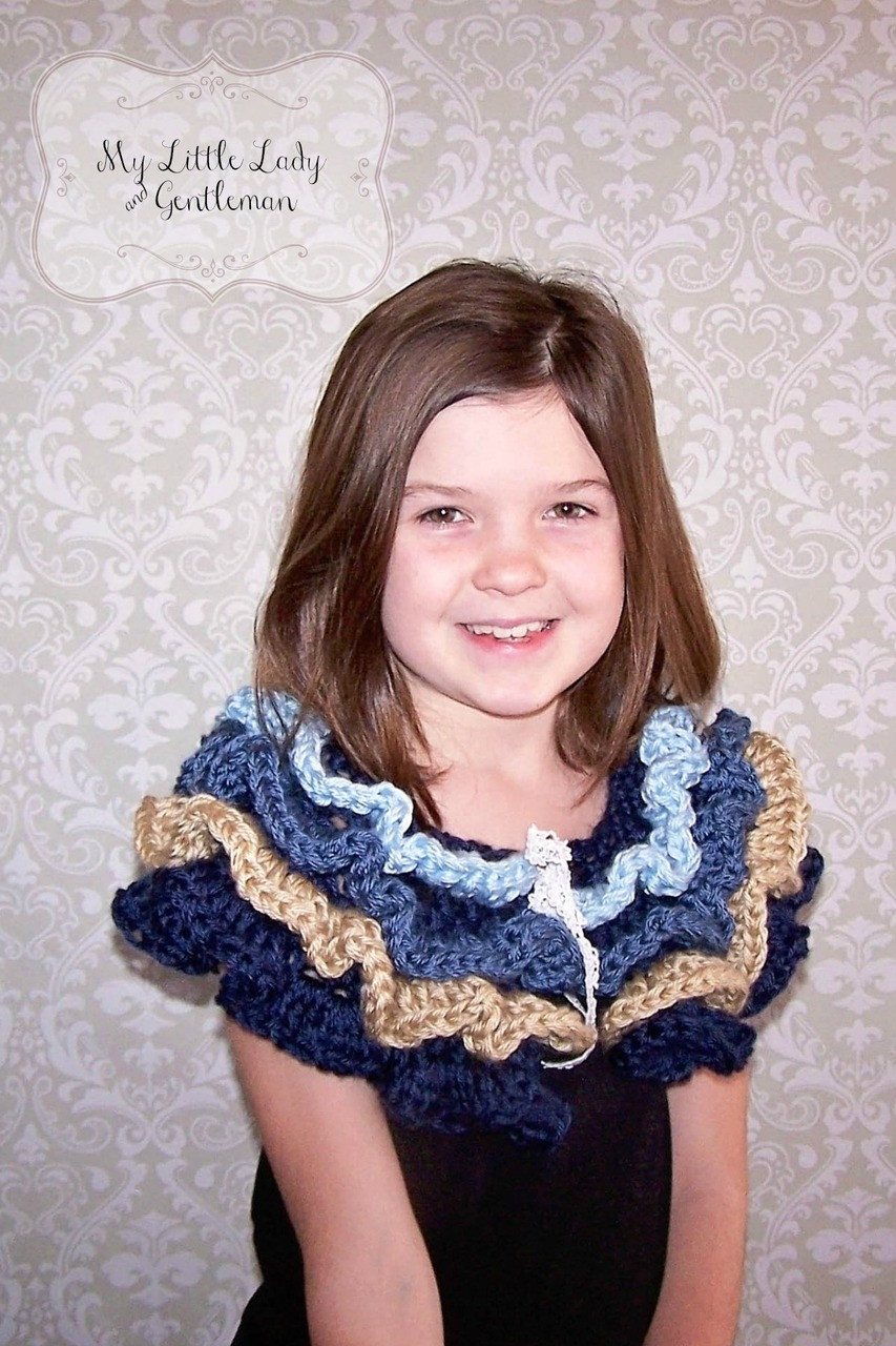 Clara Ruffle Capelet Crochet PDF Pattern