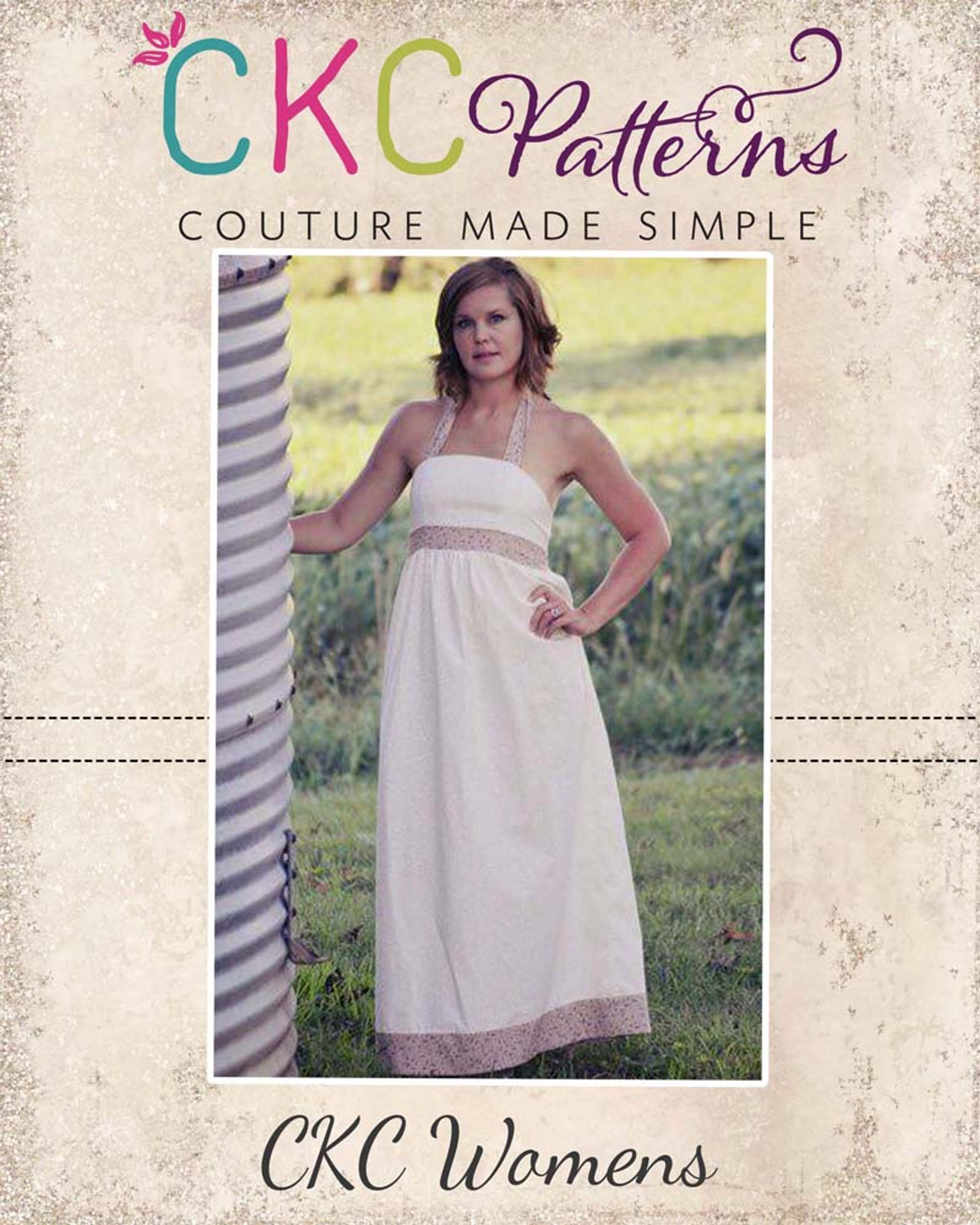 Hadley's Women's Halter Top, Dress, And Maxi Pdf Pattern