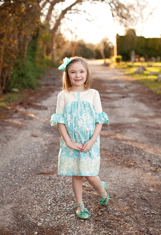 Kyra's V-Back Top and Dress Size 6/12m to 8 Kids and Dolls PDF Pattern