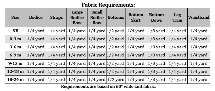 Brynnox’s Bow-dacious Bikini Sizes NB to 8 Kids and Dolls PDF Pattern