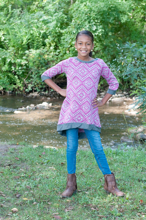 Miracle's Mitten Pocket Tunic Sizes 2T to 14 Kids PDF Pattern