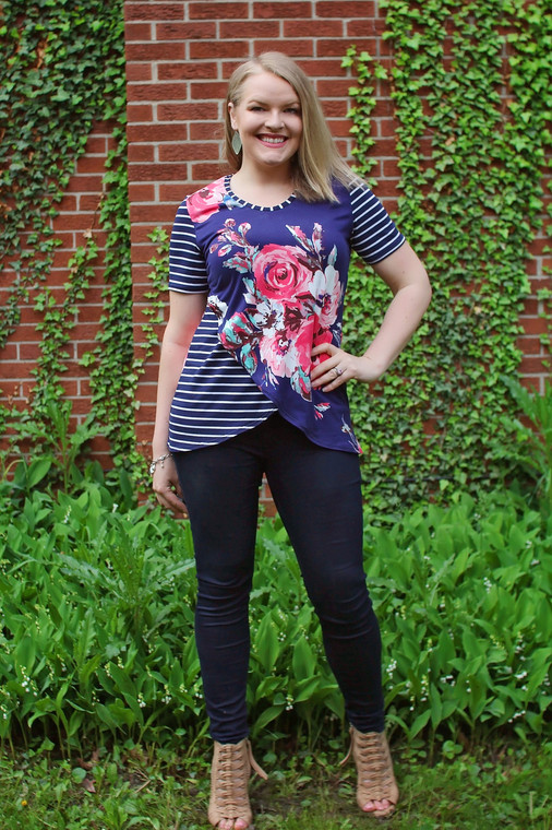Chelsea's Women's Crossover Hem Top PDF Pattern