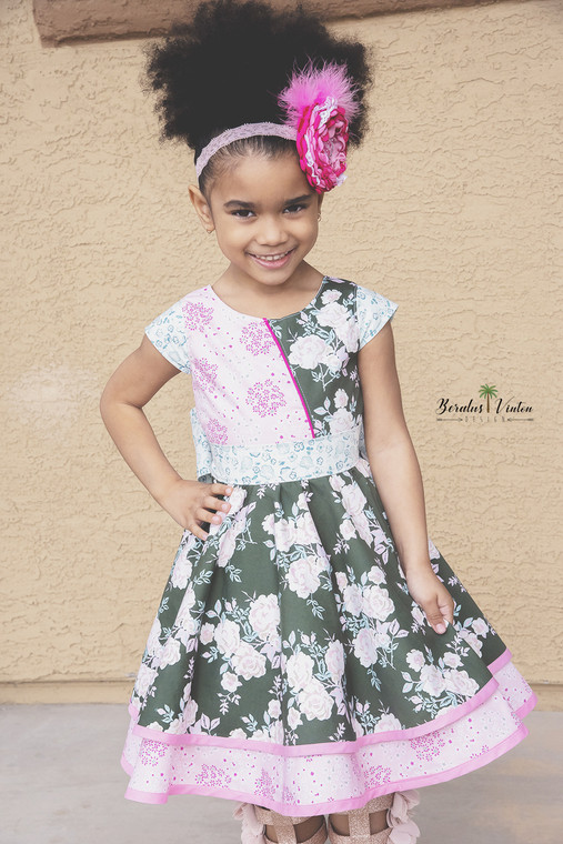 Sheena’s Double Circle Dress and Tunic sizes 2T to 14 Girls PDF Pattern