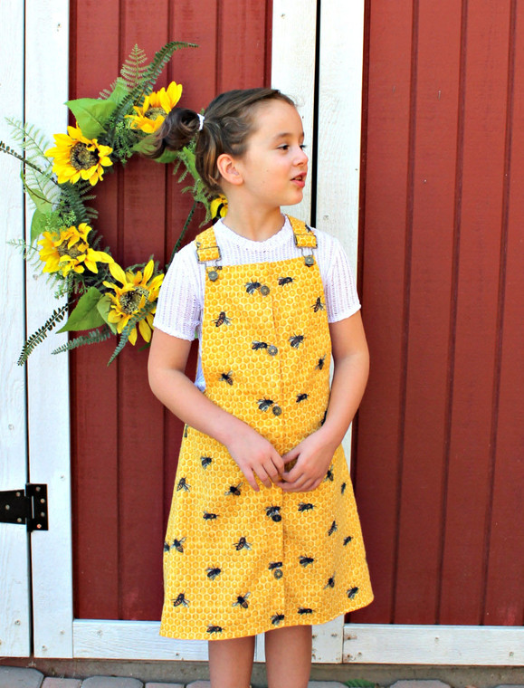 Alanis' Button-down Overall Jumper 2T to 14 Kids PDF Pattern