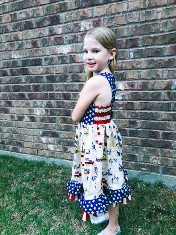 Prims Precious Dress and Peplum Top Sizes 2T to 14 Kids PDF Pattern
