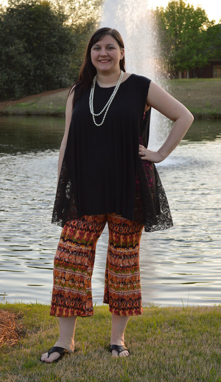 Marsha's flared pants and capris for WomenPDF Pattern