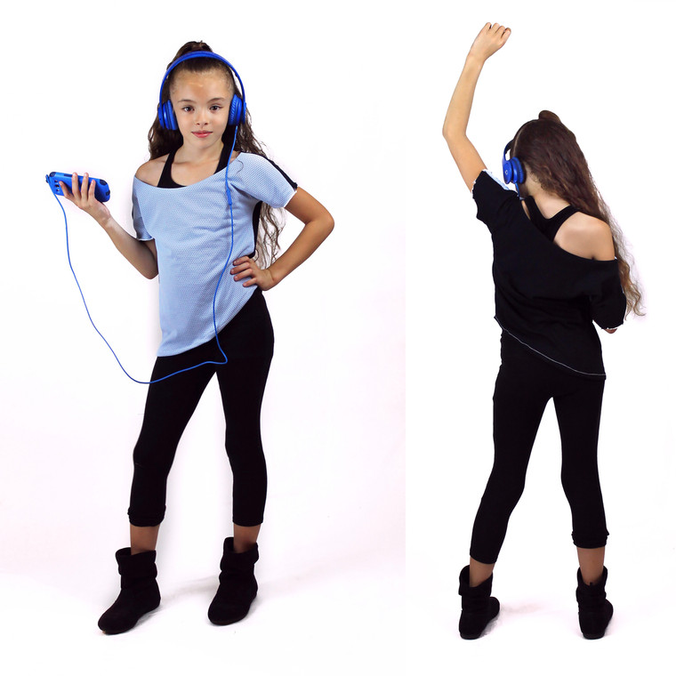 Neve’s Crop Top T‐Shirt Sizes 6/12m to 15/16 Kids and Dolls PDF Pattern