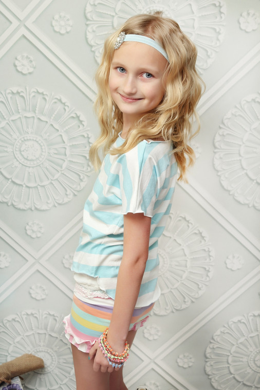 Neve’s Crop Top T‐Shirt Sizes 6/12m to 15/16 Kids and Dolls PDF Pattern